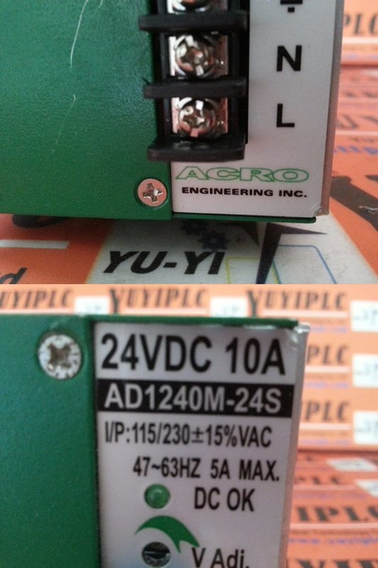 ACRO AD1240M-24S DC MOTOR Power Supply - PLC DCS SERVO Control MOTOR POWER SUPPLY IPC ROBOT